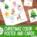 Christmas Color Poster and Flashcards , Montessori, Preschool Printable ...