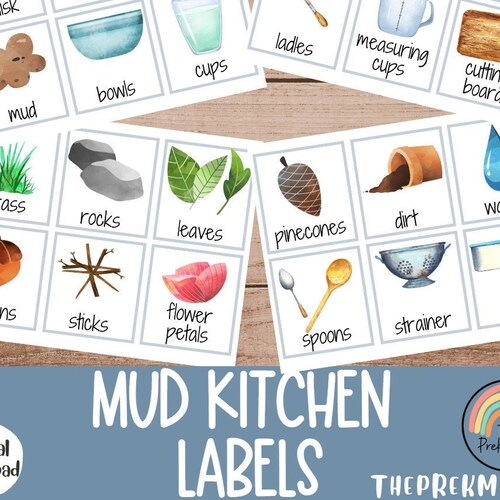 Mud Kitchen Bundle Preschool Printable Home School - Etsy