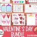 Valentine's Day Bundle, Preschool Printable, Valentine's Day Pintables ...