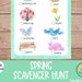 Spring Scavenger Hunt, Preschool Activity, Preschool Printable, Spring ...