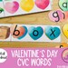 Valentine's Day CVC Matching Cards, Preschool Printable, Valentine ...