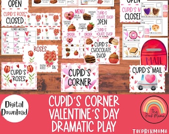 Sweetheart Treats Dramatic Play, Valentine's Pretend Play, Classroom ...