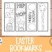 Easter Bookmarks, Coloring Bookmarks, Kids Bookmarks, DIY Bookmarks ...
