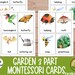 Montessori 3 Part Garden Cards, Preschool Printable, Flashcards ...