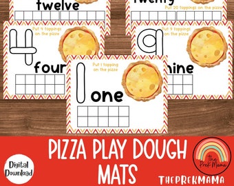 Snowflake Play Dough Mats, Winter Printable, Play Doh Mats, Toddler ...