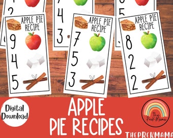 Apple Preschool Bundle Fall Nature Montessori Busy Book - Etsy