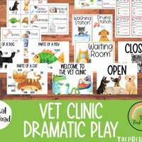 Vet Clinic Play Pretend Printables | Instant Digital Download ...