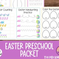 Printable Easter Preschool Activity Bundle - Etsy
