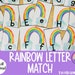 Rainbow Letter Match Preschool Worksheets Preschool - Etsy