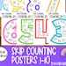 Skip Counting Posters, Math Activity, Preschool Printable Preschool ...