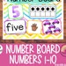 Number Board Matching Numbers 1-10 Preschool Math Preschool - Etsy