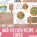 Mud Kitchen Recipe Cards Homeschool Resources Preschool - Etsy