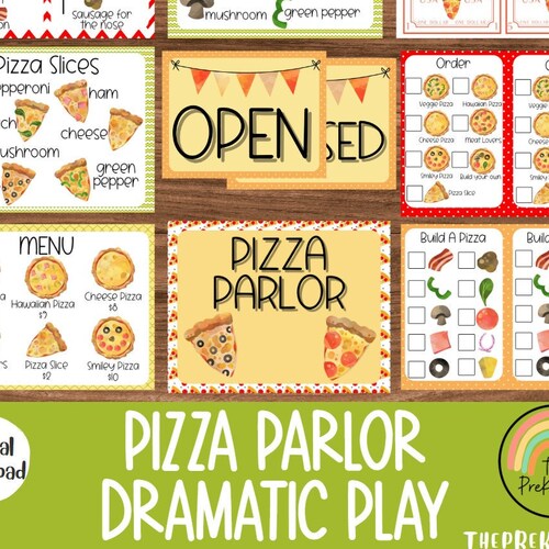 Pizza Parlor Dramatic Play Pretend Play Classroom Dramatic - Etsy