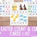 Easter Count and Clip Cards, Preschool Printable, Preschool Math ...