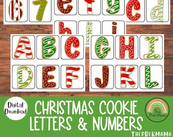 Printable Christmas Alphabet Game Beginning Sounds Letter - Etsy