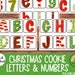 Christmas Cookie Alphabet and Numbers, Preschool Printable, Christmas ...