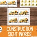 Construction Sight Words, Preschool Worksheets, Preschool Printable ...