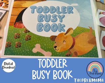 Preschool Busy Book, Toddler Busy Book, Preschool Printable, Busy Book ...
