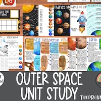 Space Unit Study, Solar System Printable, Planets Unit Study, Astronaut ...