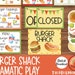 Hamburger Shack Dramatic Play Pretend Play Classroom - Etsy
