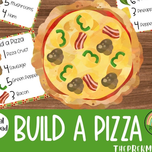 Build A Pizza Pretend Play Preschool Printable Busy Book - Etsy