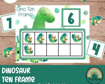 Rainbow Ten Frame Numbers 1-10 Count and Match Montessori | Etsy