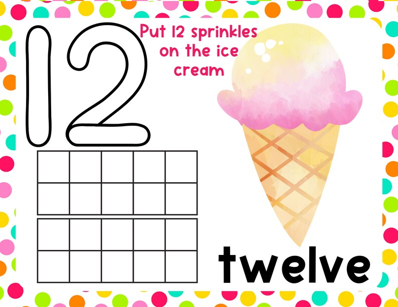 Ice Cream Play Dough Mats, Play Doh Mats, Toddler Activities ...