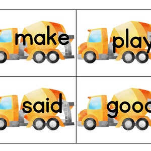 Construction Sight Words, Preschool Worksheets, Preschool Printable ...