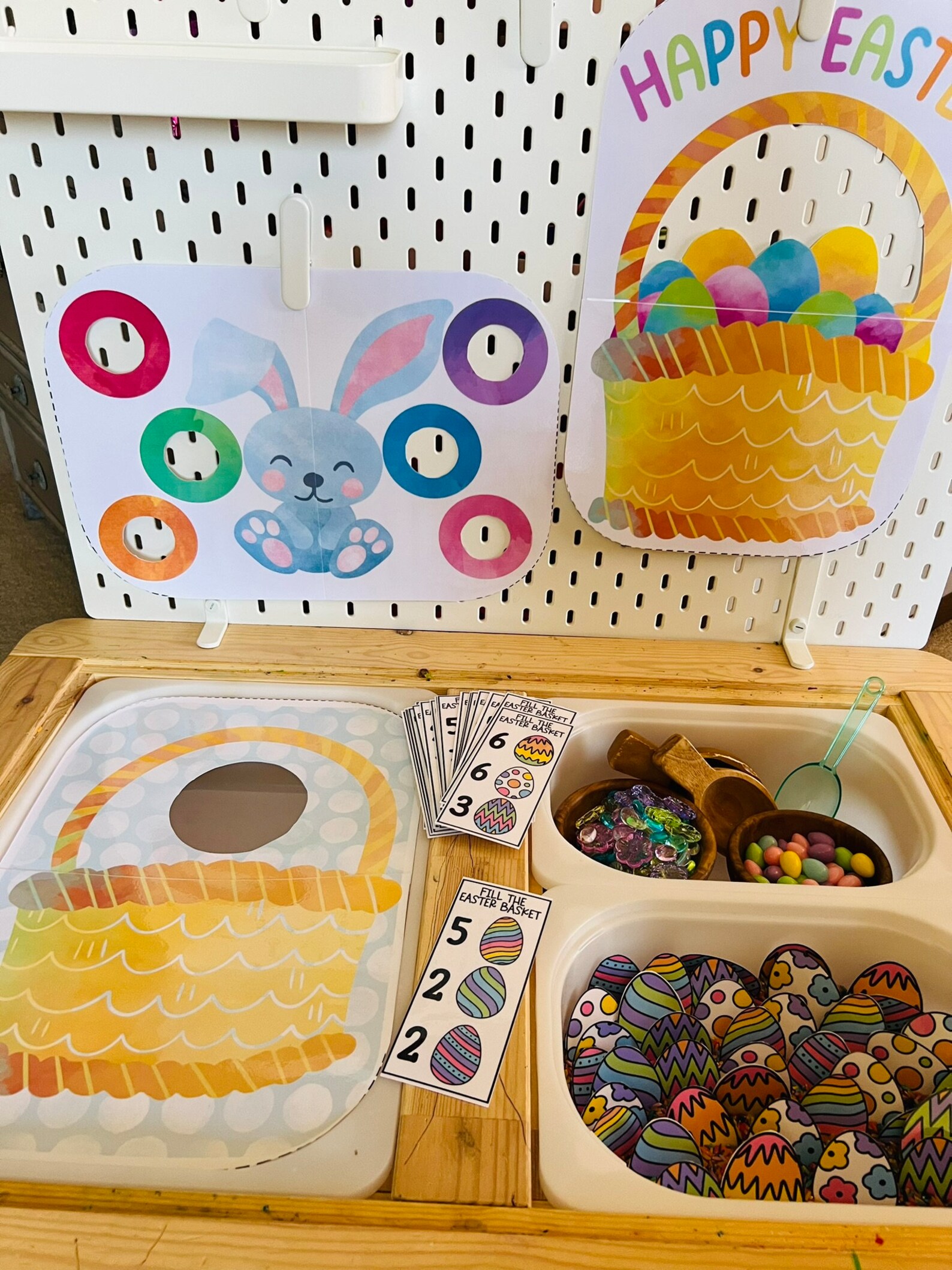 Easter Basket Sorting, Easter Flisat, Flisat Table, Flisat Insert ...