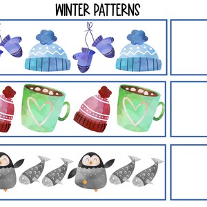 Winter Patterns, Homeschool Resources, Montessori Materials, Homeschool ...