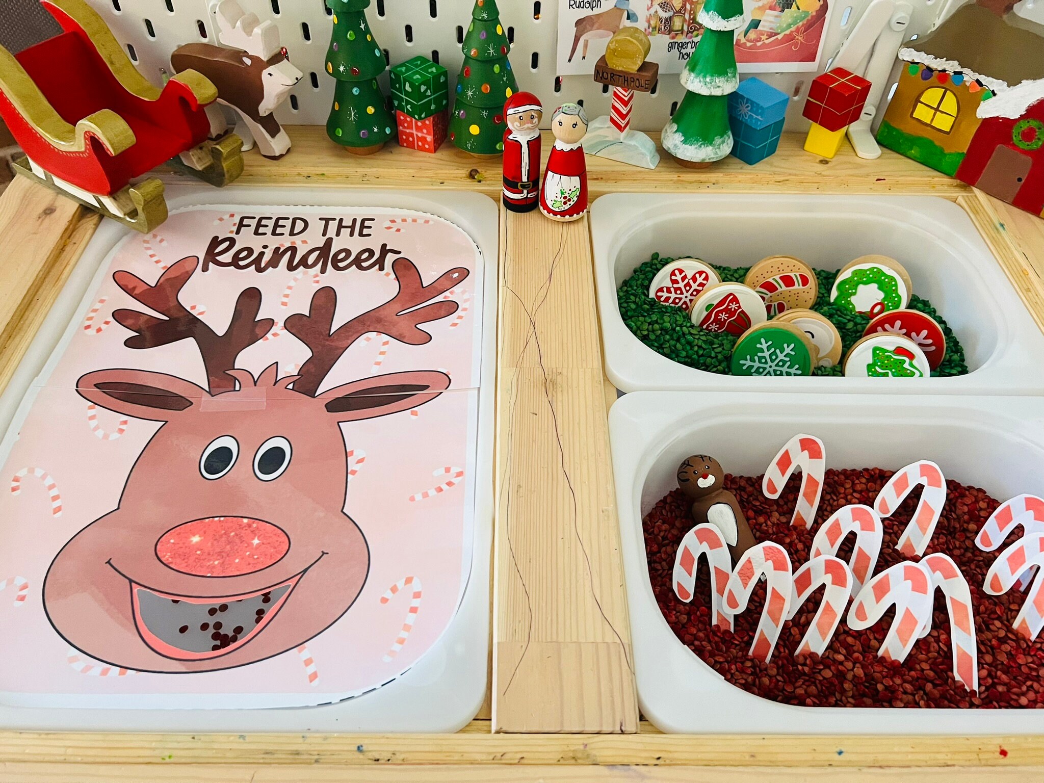 Feed the Reindeer Flisat Insert, Christmas Flisat Insert, Flisat Insert ...