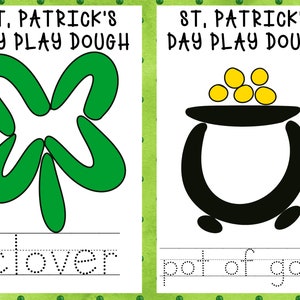St. Patrick's Day Play Dough Activities, Play Dough Mats, St. Patrick's ...