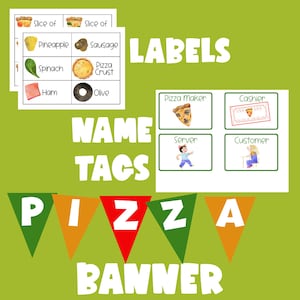 Pizza Parlor Dramatic Play, Pretend Play, Classroom Dramatic Play, Home ...