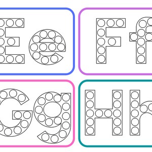 Cotton Swab Letter Tracing Cards, Preschool Printable, Homeschool ...