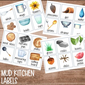 Mud Kitchen Bundle, Preschool Printable, Home School, Montessori ...