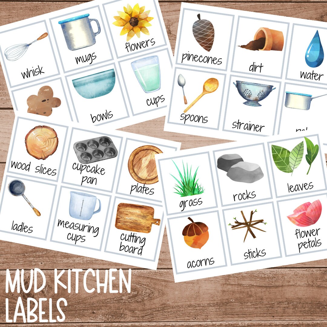 Mud Kitchen Bundle Preschool Printable Home School - Etsy