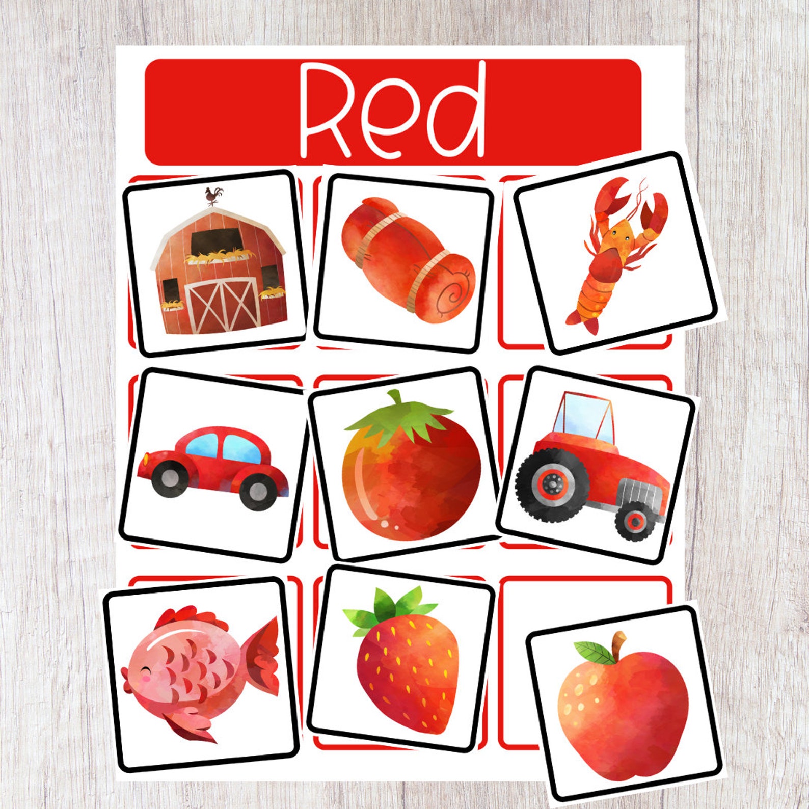 Color Sorting Posters, Preschool Worksheet, Preschool Printable ...