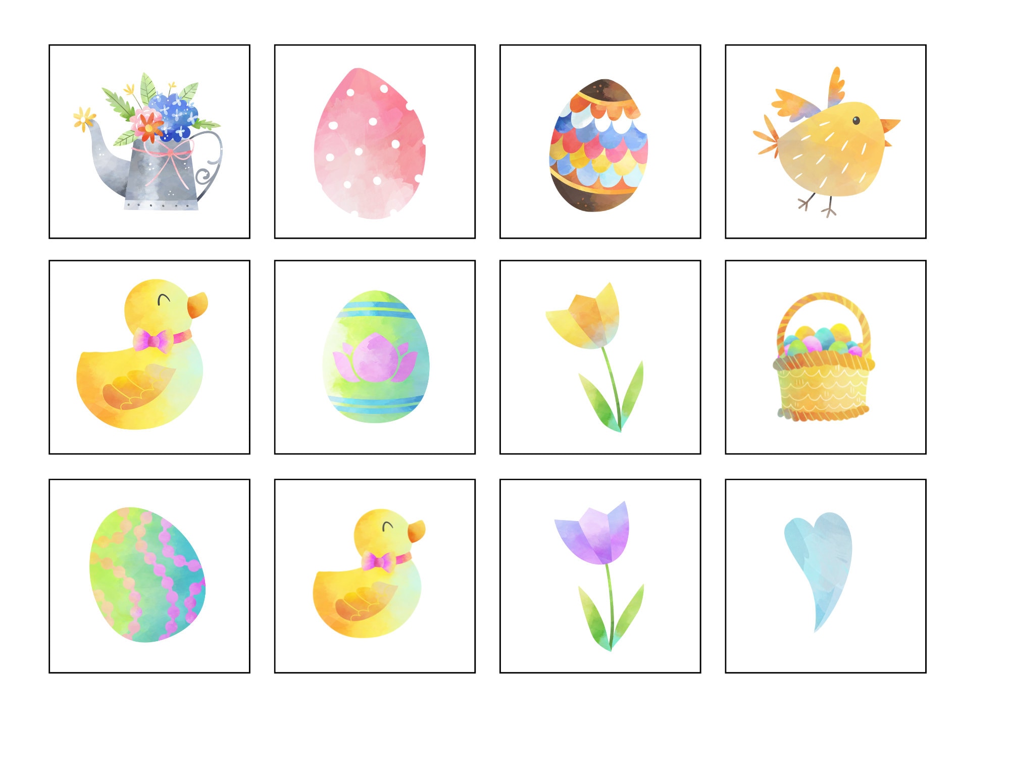 Easter Patterns Preschool Worksheet Preschool Printable - Etsy