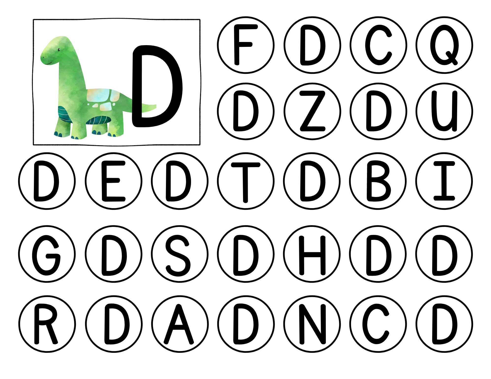 Alphabet Dot Markers Dab Markers Preschool Printable - Etsy