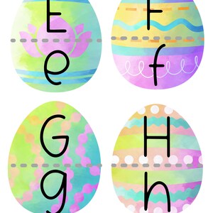 Easter Letter Match, Preschool Printable, Preschool Letters ...
