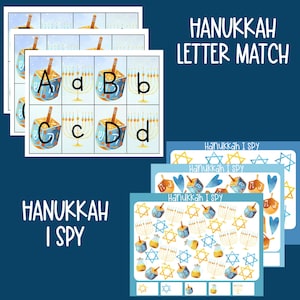 Hanukkah Bundle, Hanukkah Preschool Printable, Preschool Activity ...