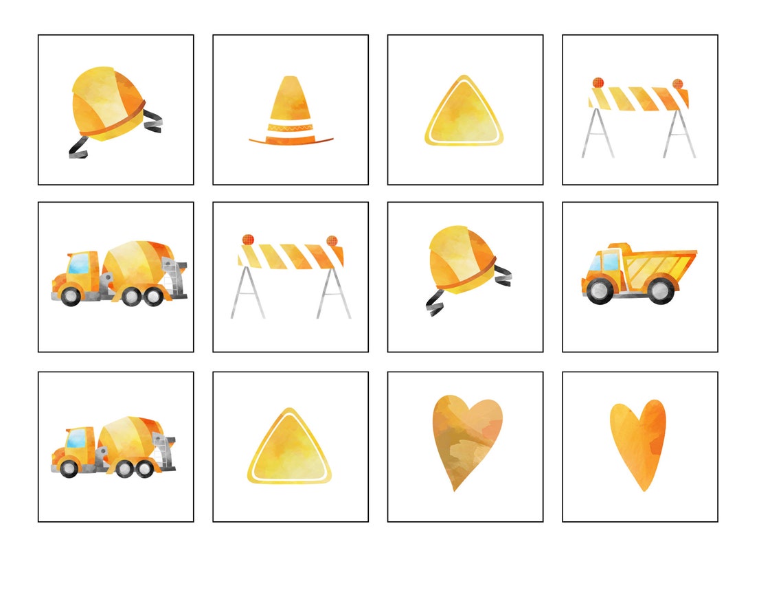 Construction Patterns Preschool Worksheets Preschool | Etsy