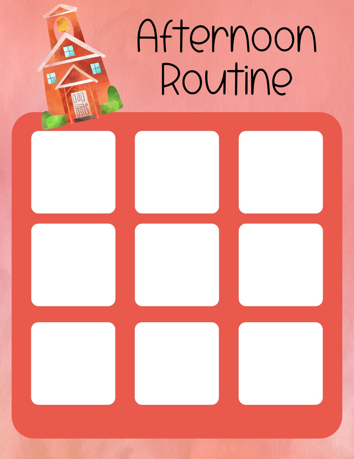My Daily Routine Chart Printable Chore Chart Routine Chart | Etsy Canada