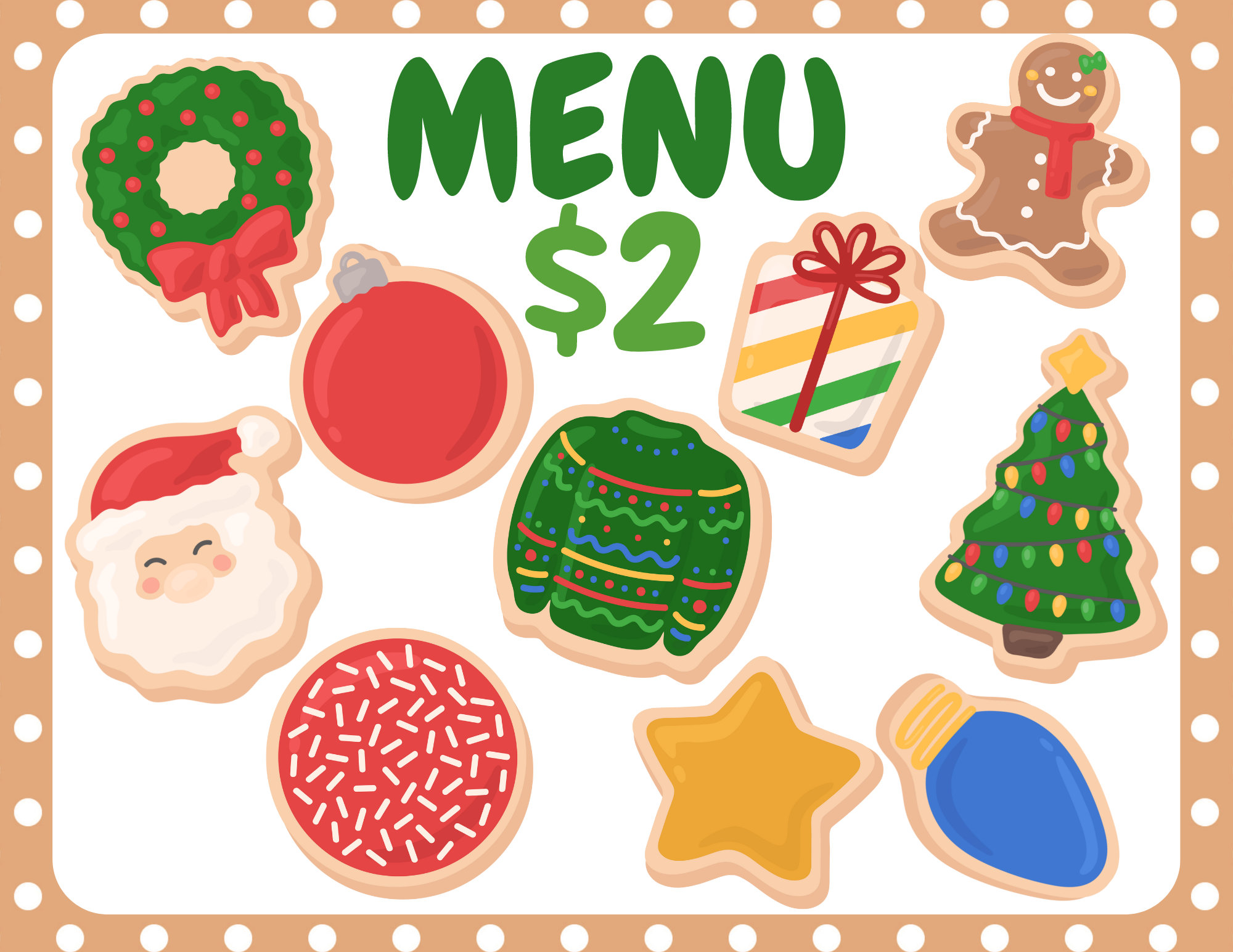 Christmas Cookie Dramatic Play Pretend Play Classroom - Etsy Israel