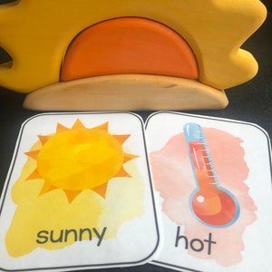 Weather Flash Cards, Preschool Printable, Preschool Learning ...