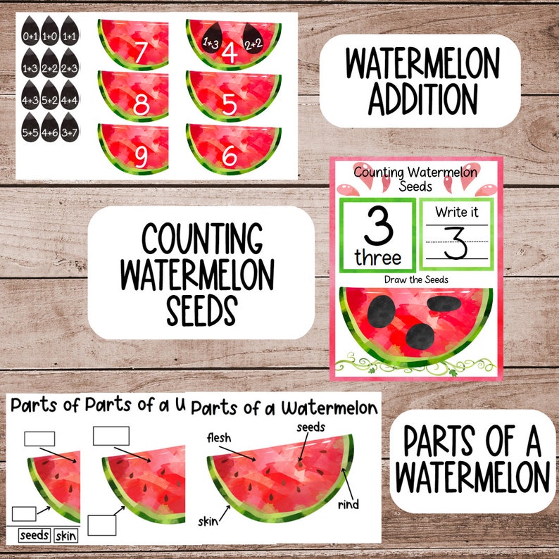 Watermelon Unit Study, Preschool Curriculum, Preschool Printable ...