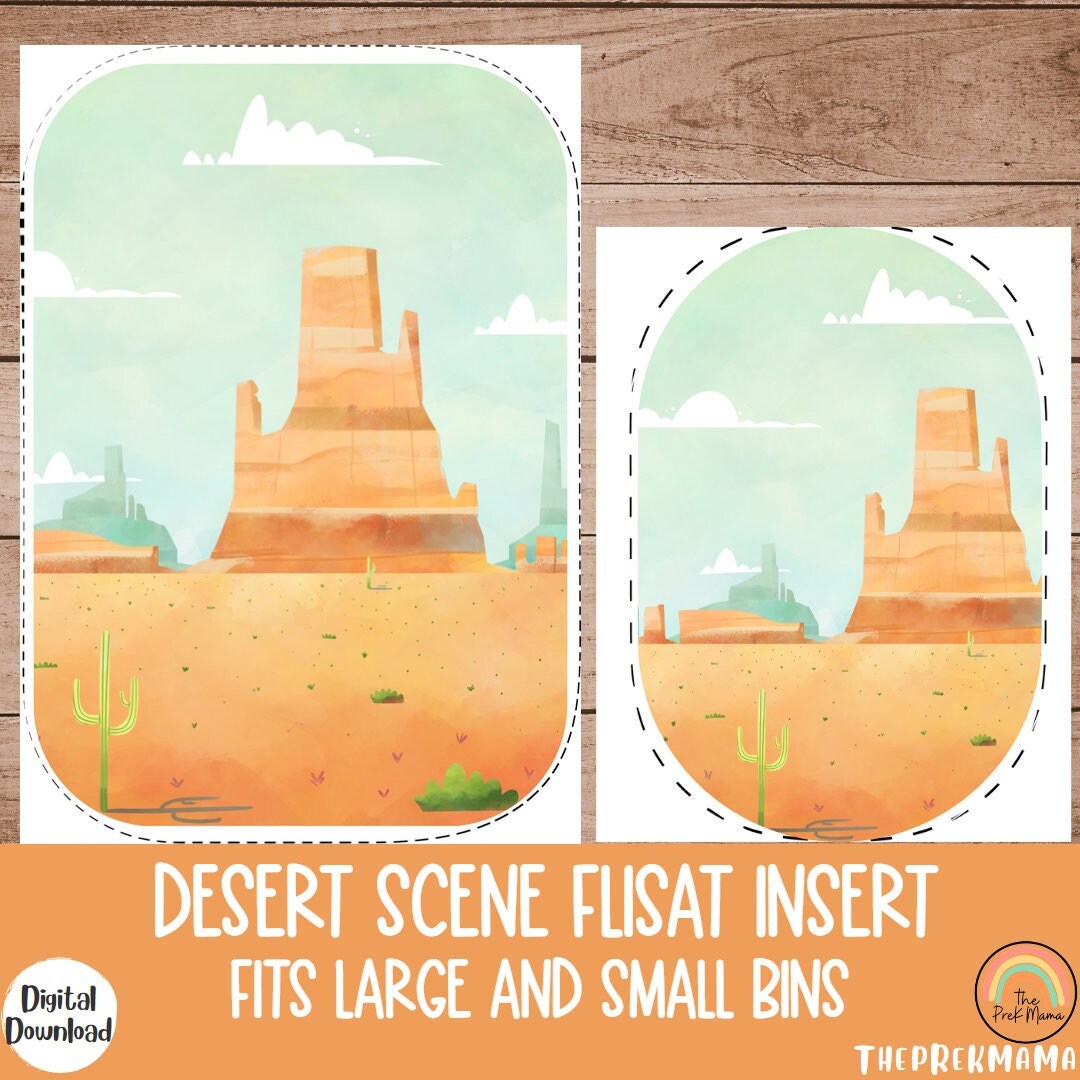 Desert Scene Flisat Insert, Flisat Table, Flisat Insert Printable ...
