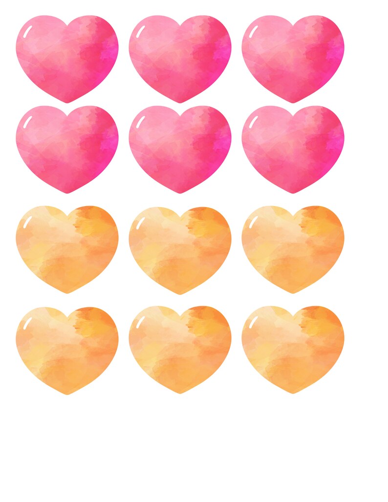 Color Sorting Hearts| Preschool Worksheet, Preschool Printable ...
