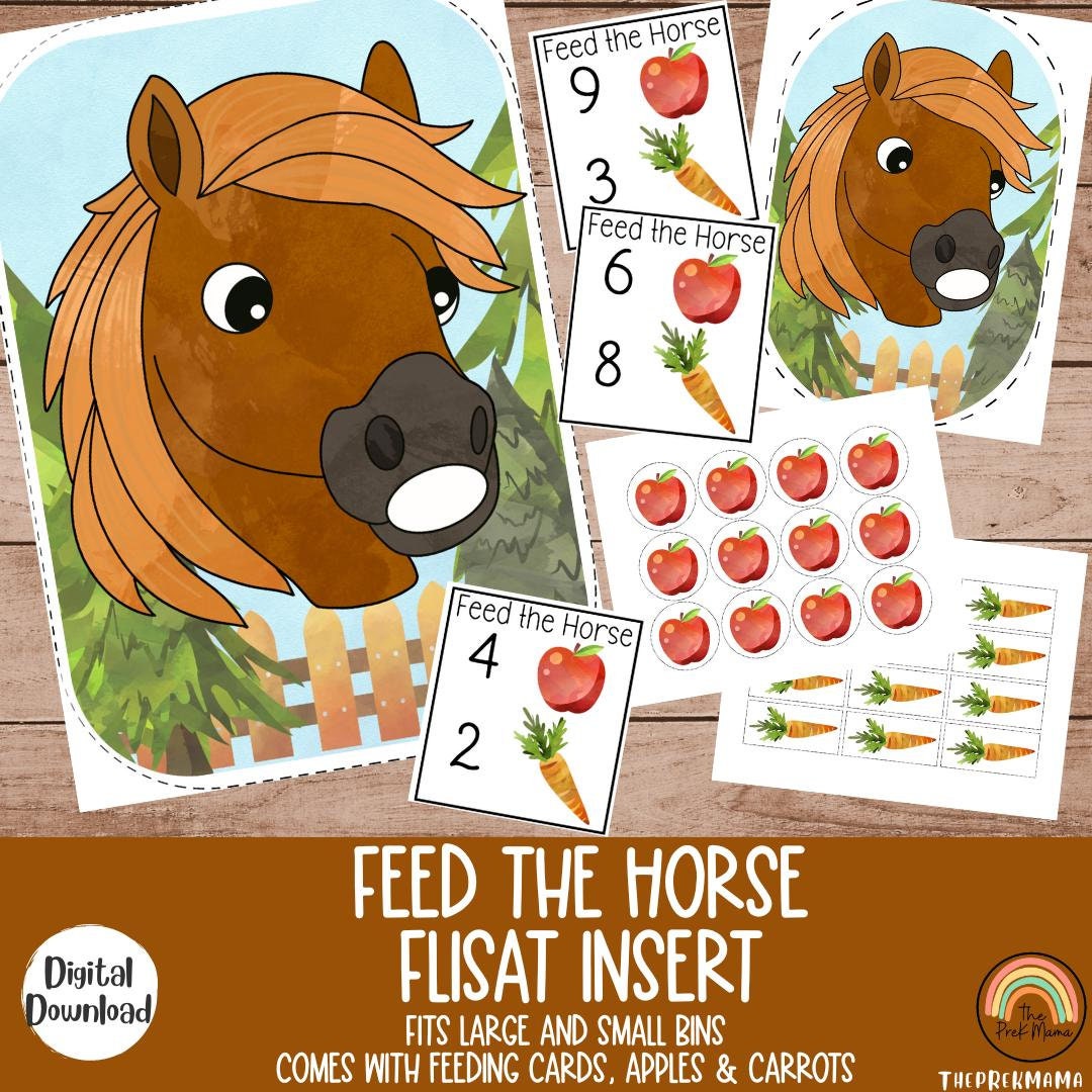 Feed the Horse Flisat Inserts, Flisat Table, Flisat Insert Printable ...