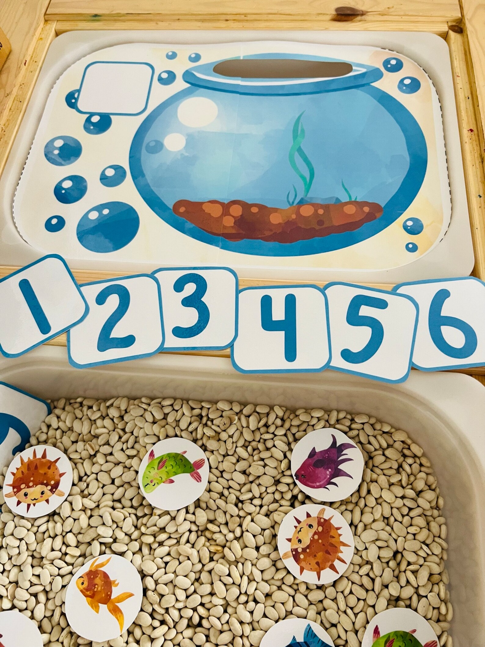 Count the Fish Flisat Inserts, Flisat Table, Flisat Insert Printable ...